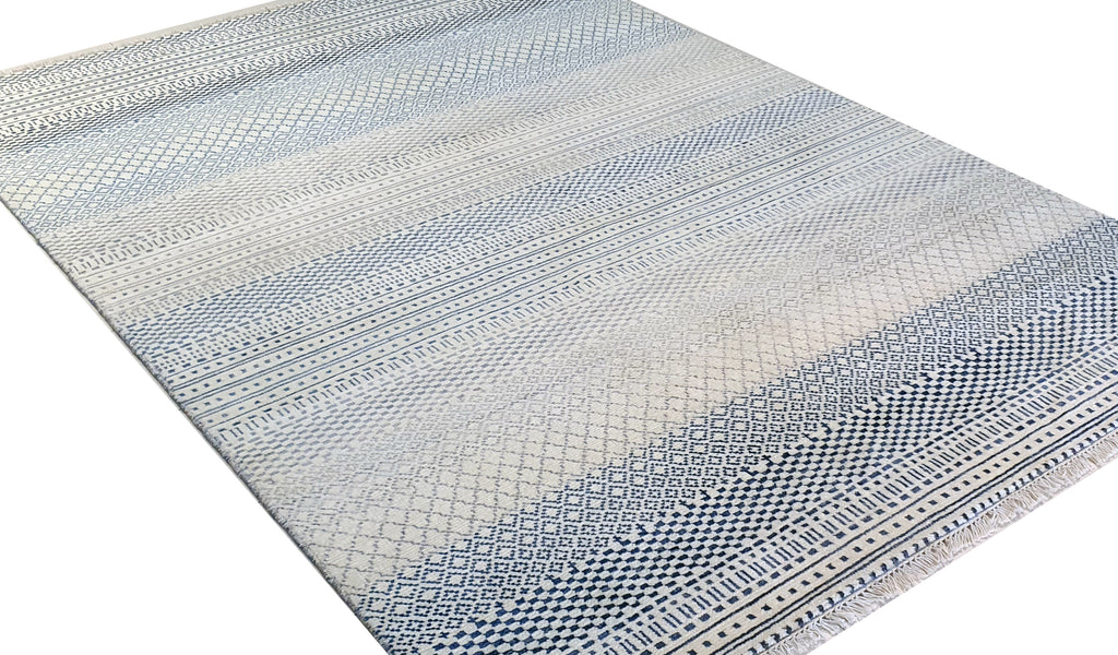 Superfine Oushak Hand-Knotted Designer Carpet Silk Inlet - AR3922 ...