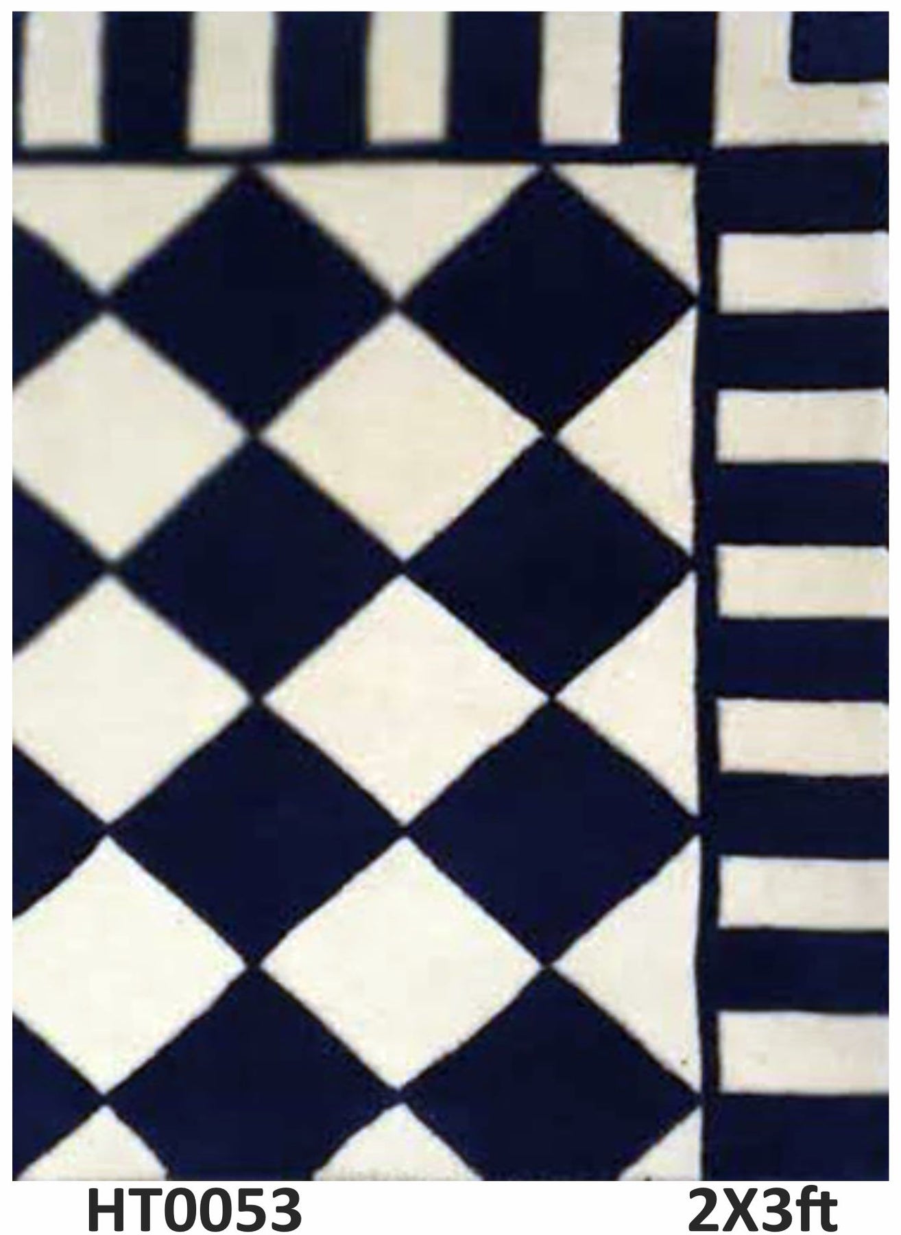 Modern Checkers Design - HT0053 – Abee Rugs